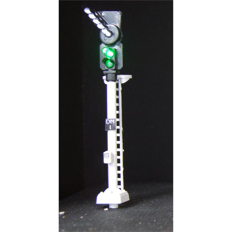 TrainTronics TT154 2 Aspect Signal with Right Feather DCC READY / DC F ...