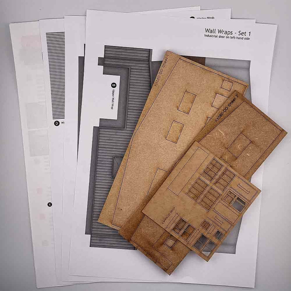 Scale Model Scenery KX060 Low Relief Modern Industrial Unit, Laser Cut ...