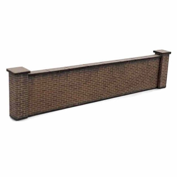Scale Model Scenery KX107C Modular Wall - Brown Brick, Laser Cut Kit ...