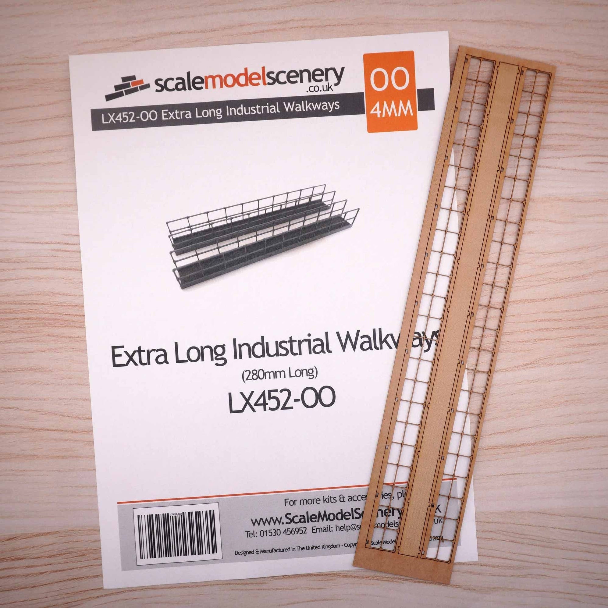 Scale Model Scenery LX452 Extra-Long Walkway, Laser Cut Kit- OO/HO Sca ...