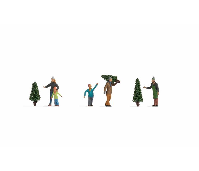 Noch 15927 Selling Christmas Trees Figure Set - HO/OO Gauge — Model ...
