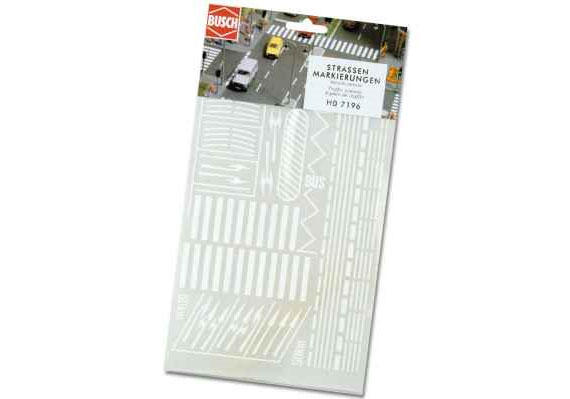 Busch 7197 Road Markings - N Scale — Model Railway Solutions