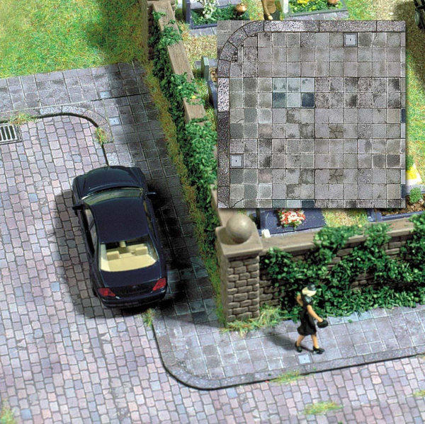 Busch 7418 Concrete Paving Slabs (OO/HO Scale) — Model Railway Solutions