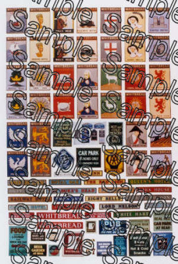 Gaugemaster (Tiny Signs) TSOO67 Pub Signs - OO Scale — Model Railway ...