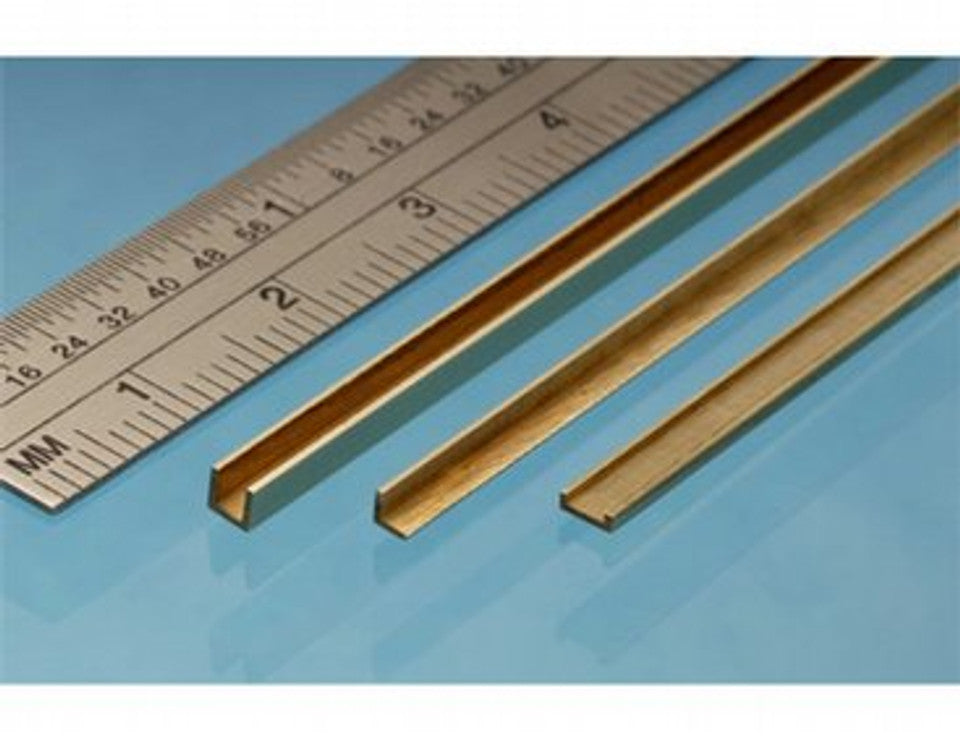 Albion Alloys CC1 Brass 'C' Channel , 1 Piece — Model Railway Solutions