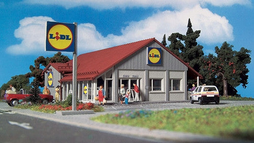 Vollmer 43662 Supermarket LIDL, HO/OO Scale — Model Railway Solutions